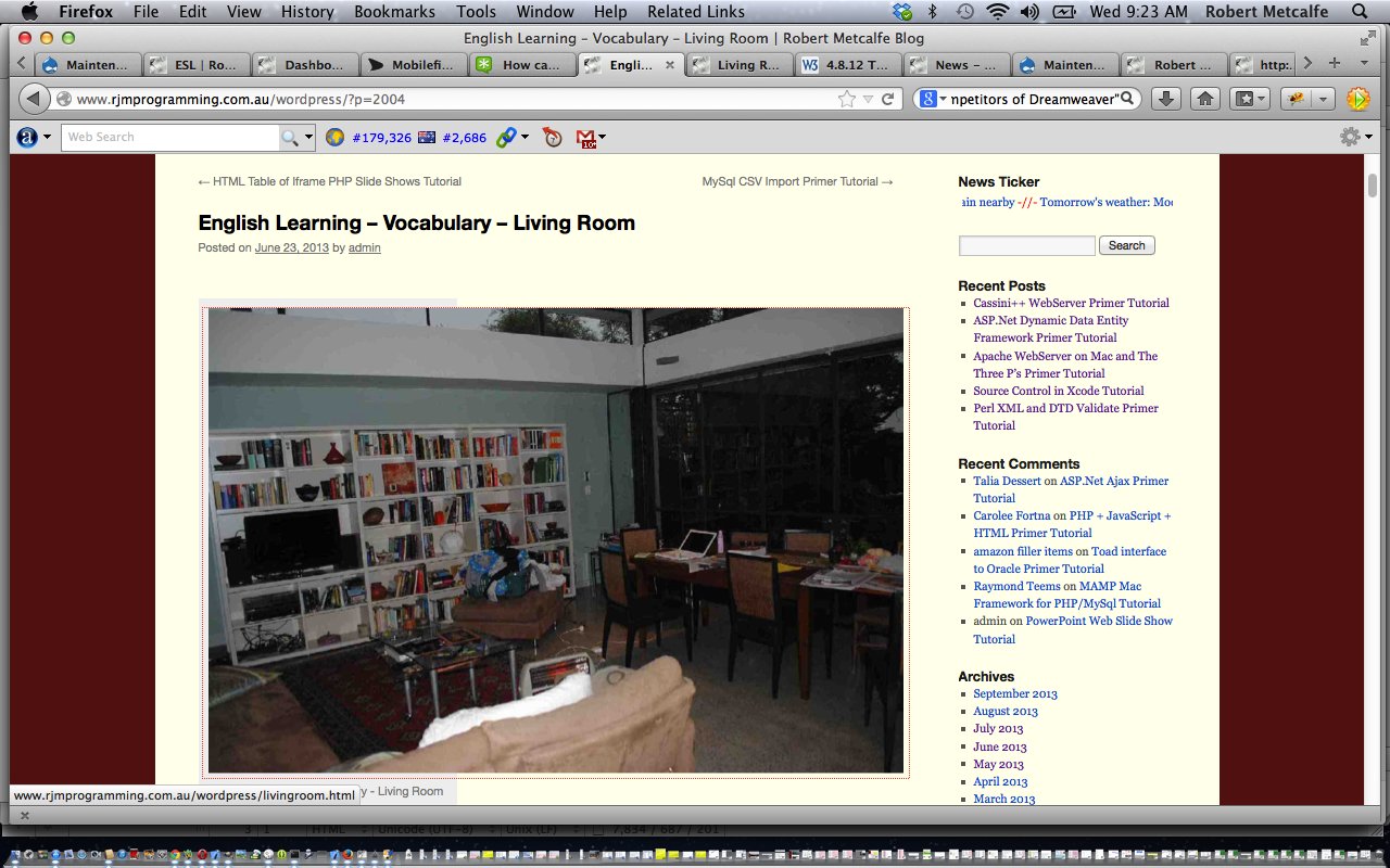 HTML Image Map Primer Tutorial Robert James Metcalfe Blog