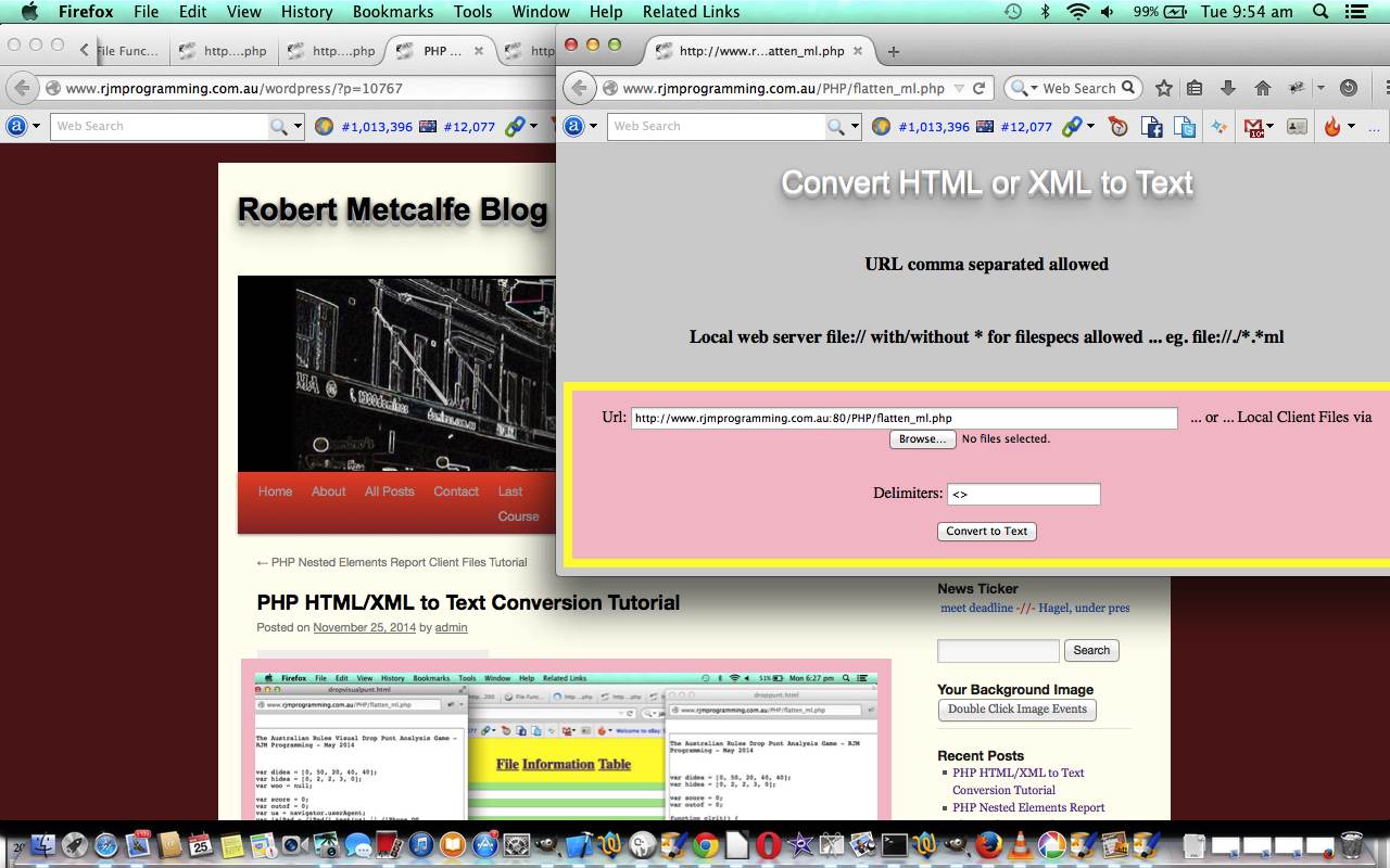 CSS Javascript HTML Text Effects Primer Tutorial Robert James Metcalfe Blog