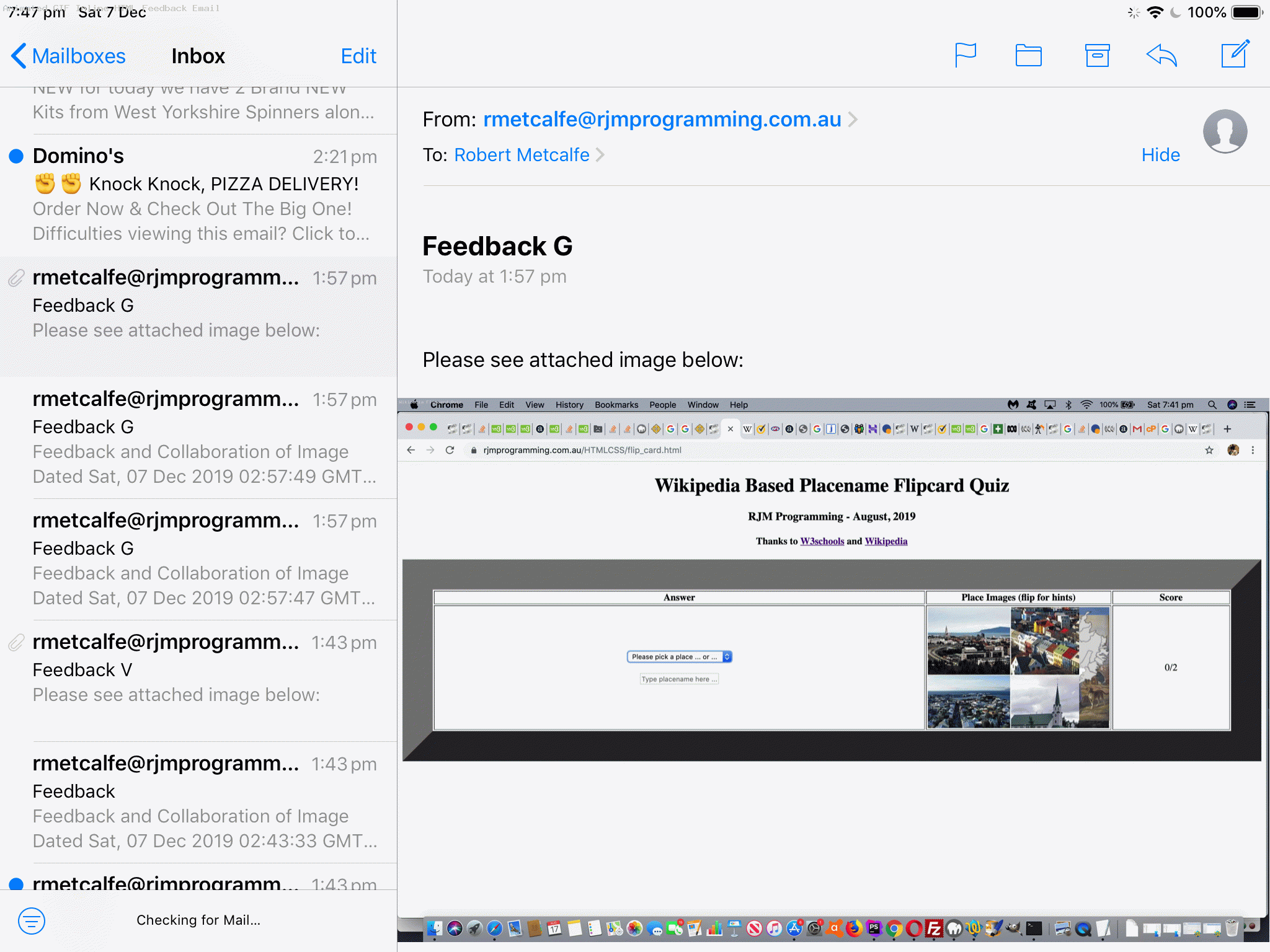 Feedback Inline HTML Form Email Collaboration Animation Tutorial 