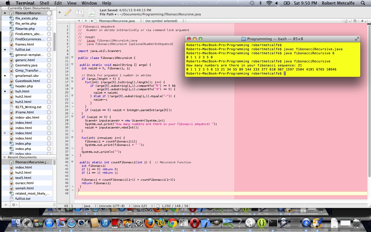 C++ Recursion Fibonacci Series Tutorial | Robert James Metcalfe Blog C++ Recursion Fibonacci Series Tutorial | Robert James Metcalfe Blog