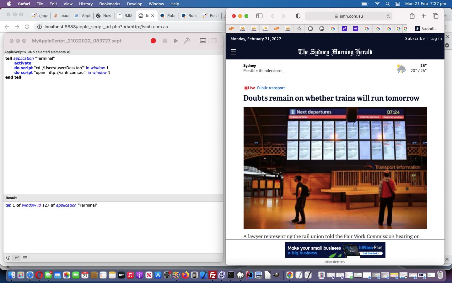 Php Calls Macos Apple Script Integration Tutorial Robert James Metcalfe Blog