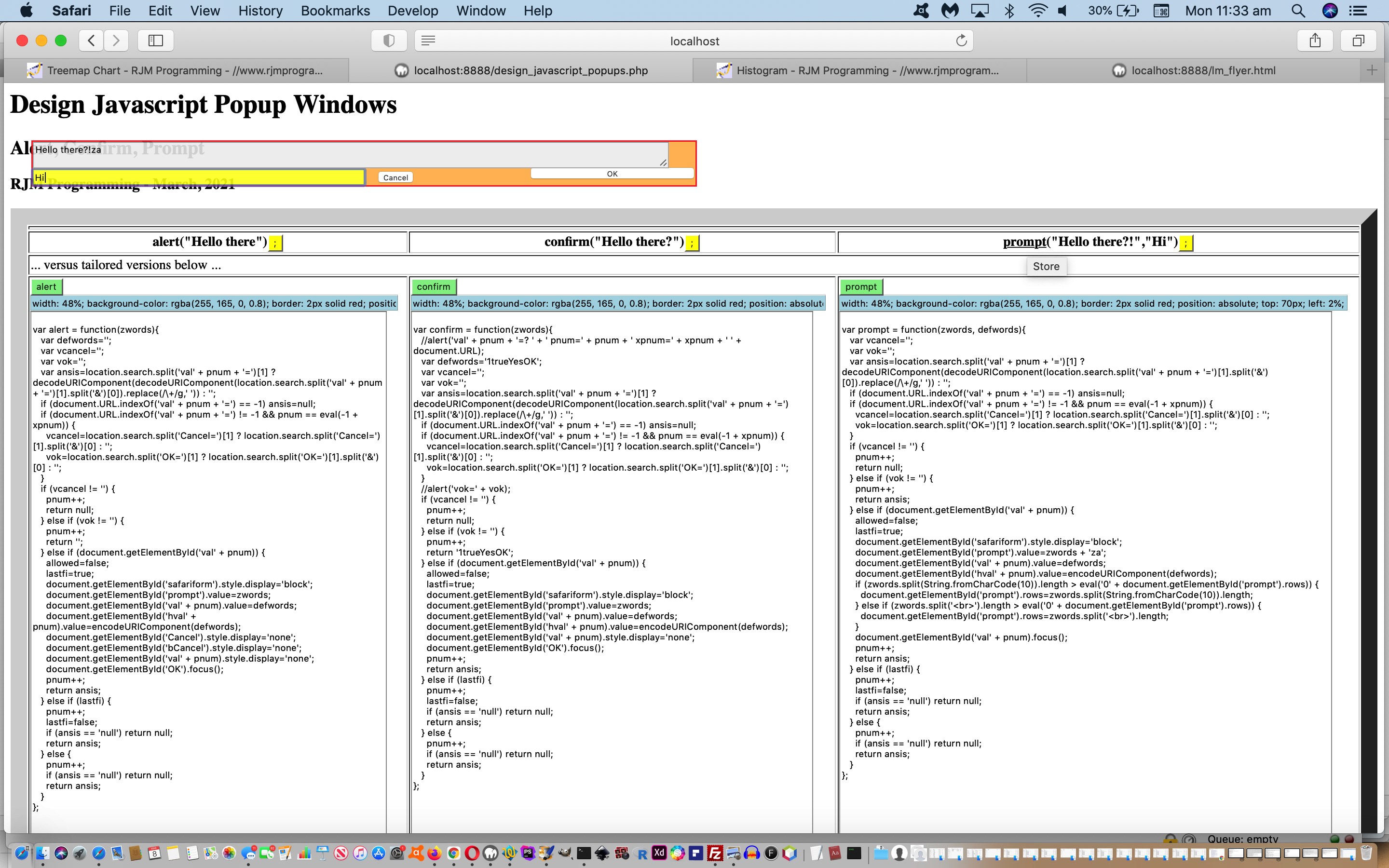 Javascript Popup Window Html Alternative Save Tutorial Robert James Metcalfe Blog
