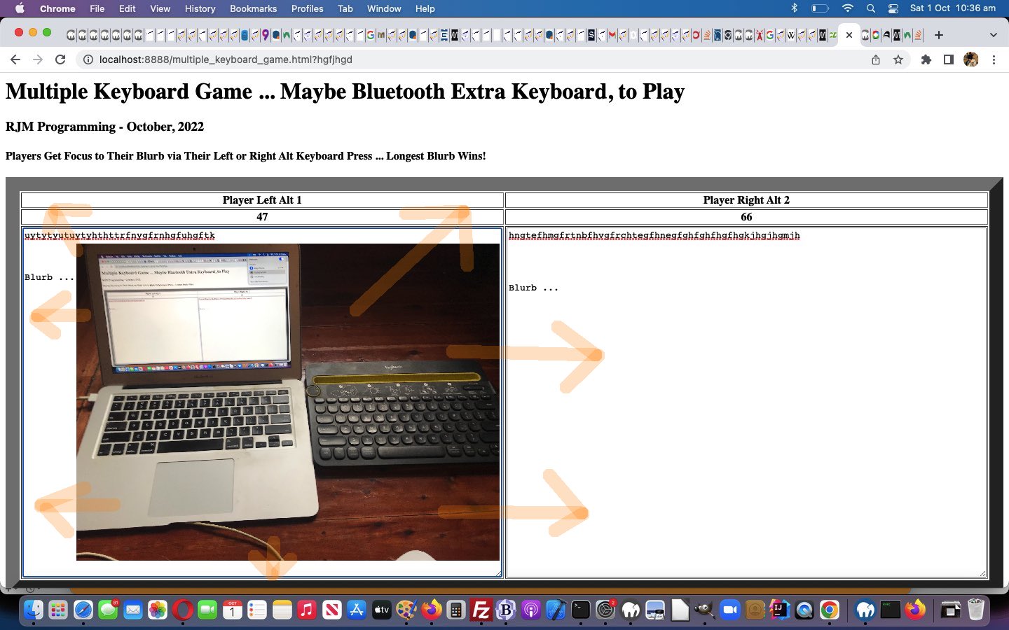 Multiple Keyboard Game Quiz Tutorial Robert James Metcalfe Blog