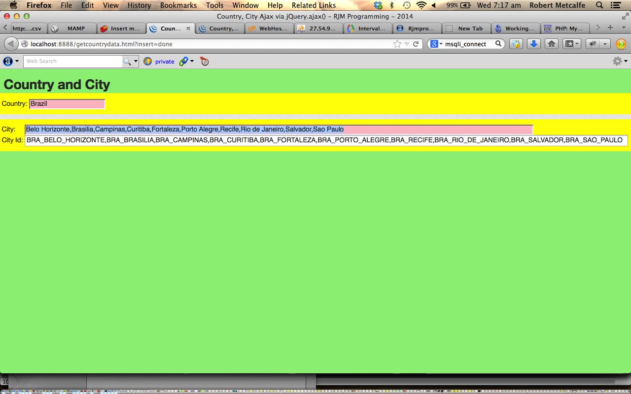 Ajax Jquery Primer Tutorial Robert James Metcalfe Blog