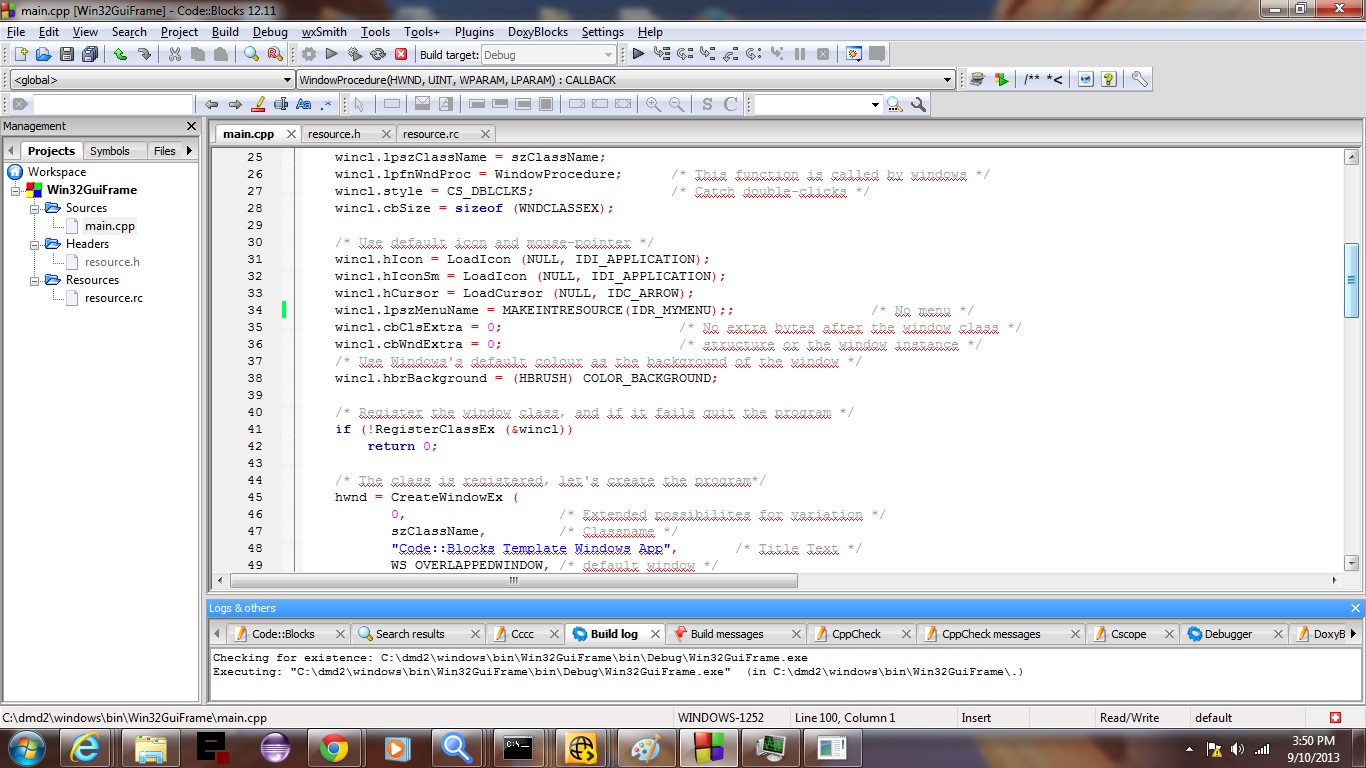 CodeBlocks WinGUI32 Primer - via RJM Programming Slideshow Presentation