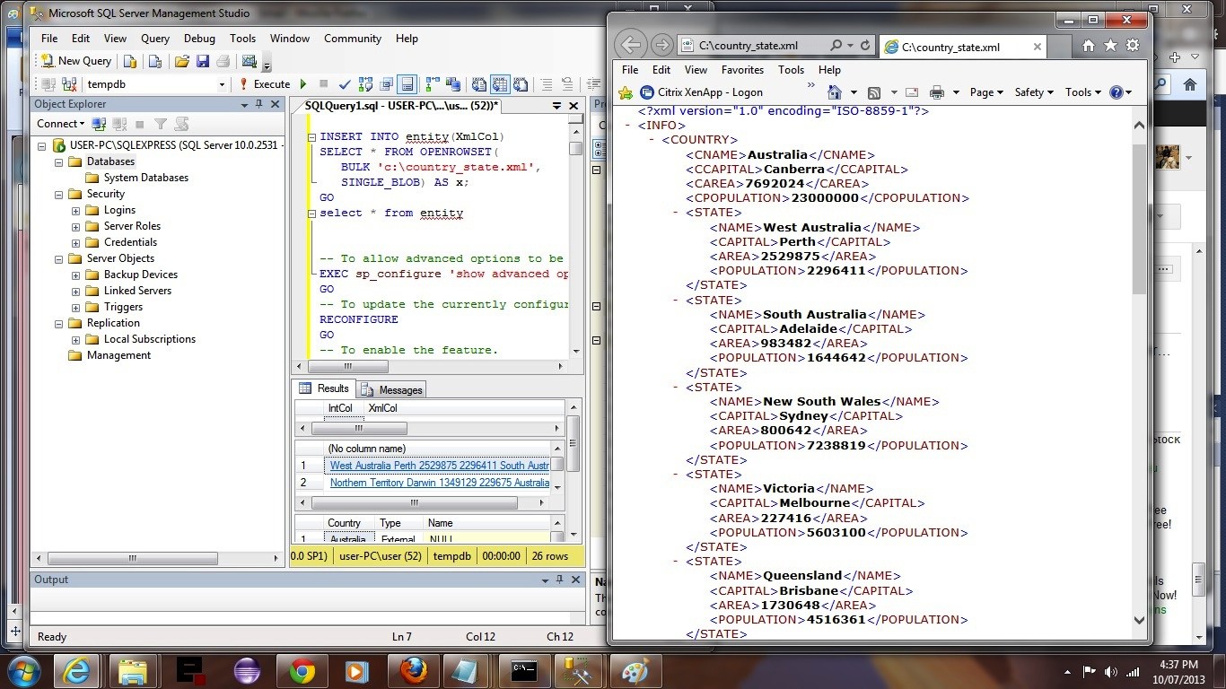 SQL Server And XML Primer Tutorial Robert James Metcalfe Blog