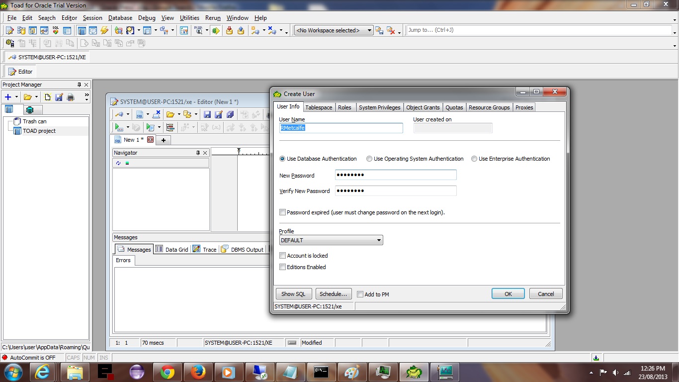 Oracle Database Tutorial Examples And Forms