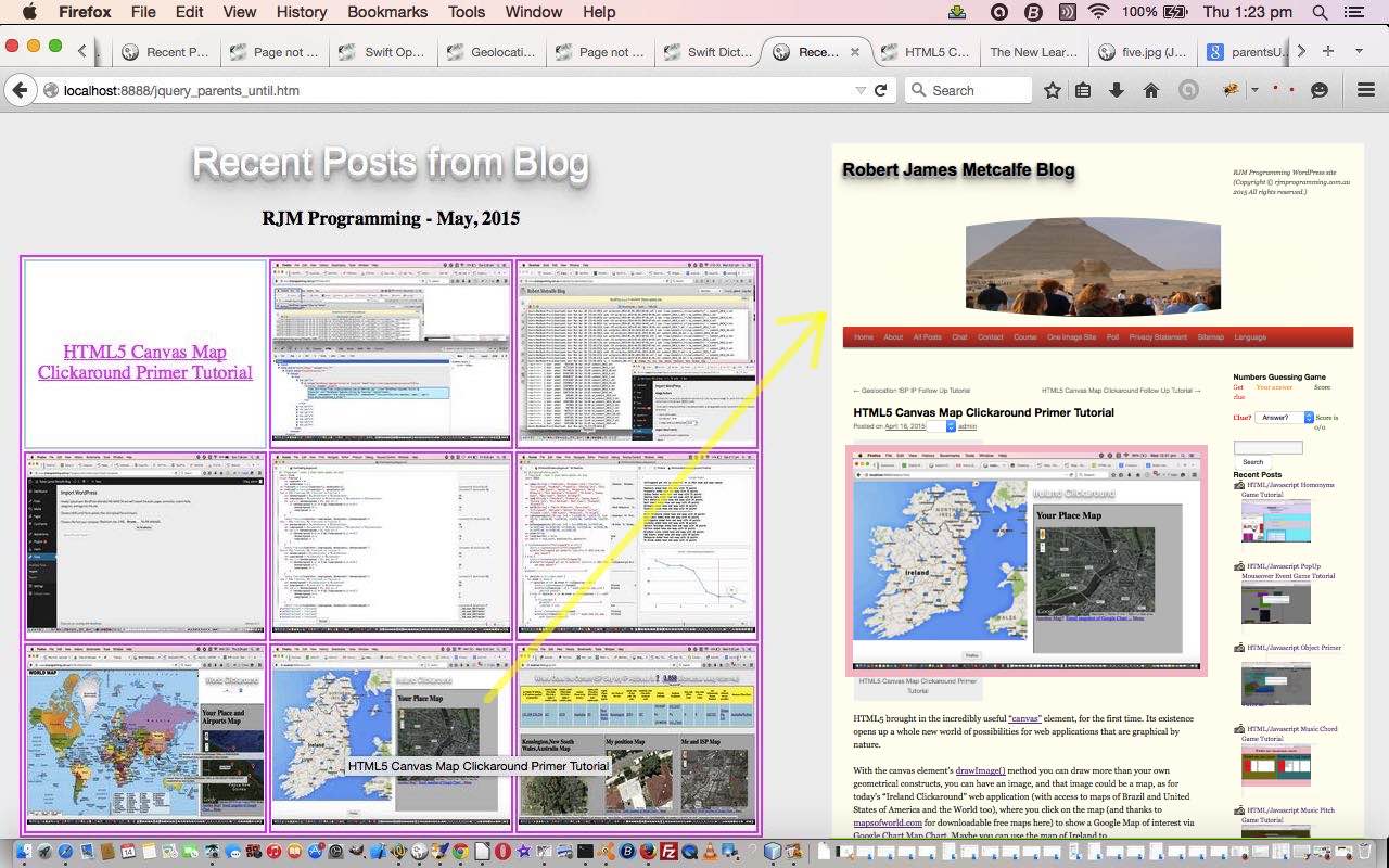 Javascript Jquery Traversing Primer Tutorial Robert James Metcalfe Blog