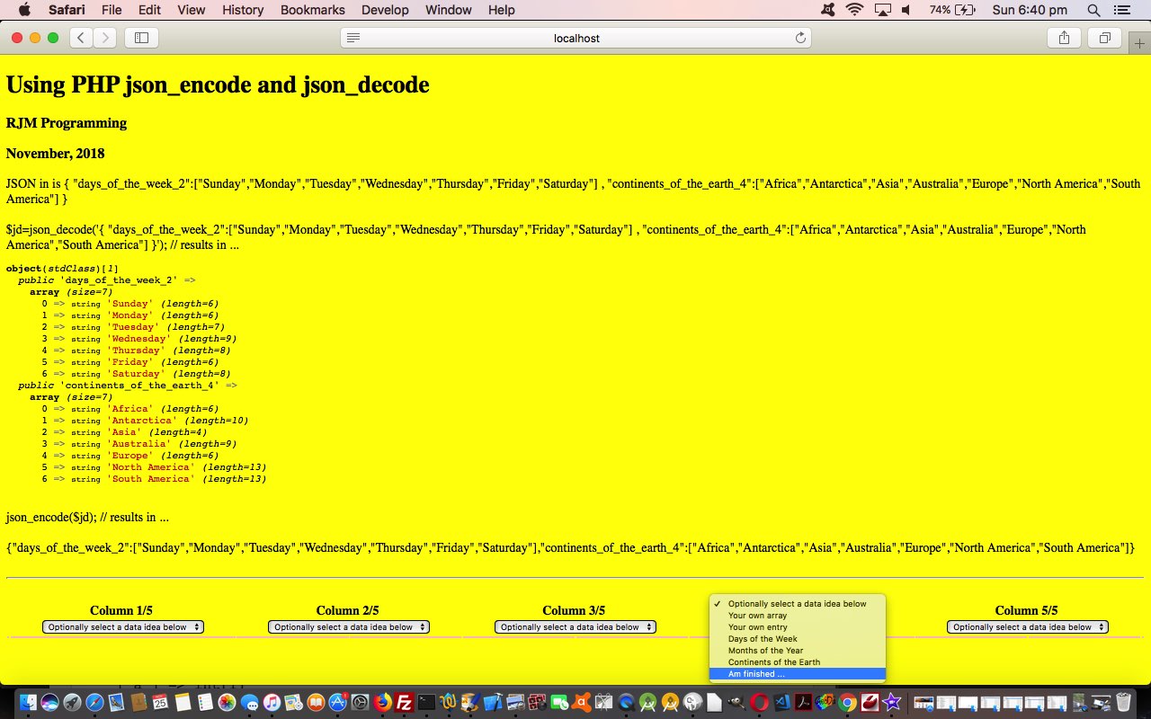 PHP JSON Decode And Encode Primer Tutorial Robert James Metcalfe Blog