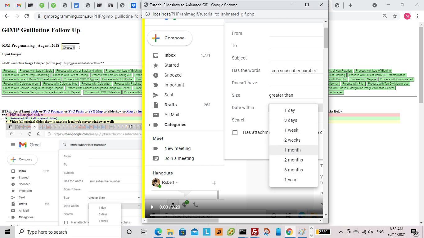 Gimp Guillotine Image File Browse Windows Intranet Video Tutorial Robert James Metcalfe Blog