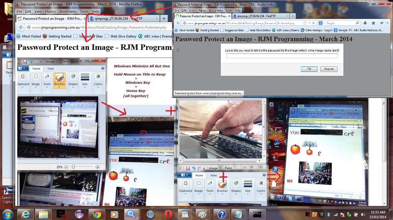 Phphtmljavascript Password Protect Image Primer Tutorial Robert James Metcalfe Blog