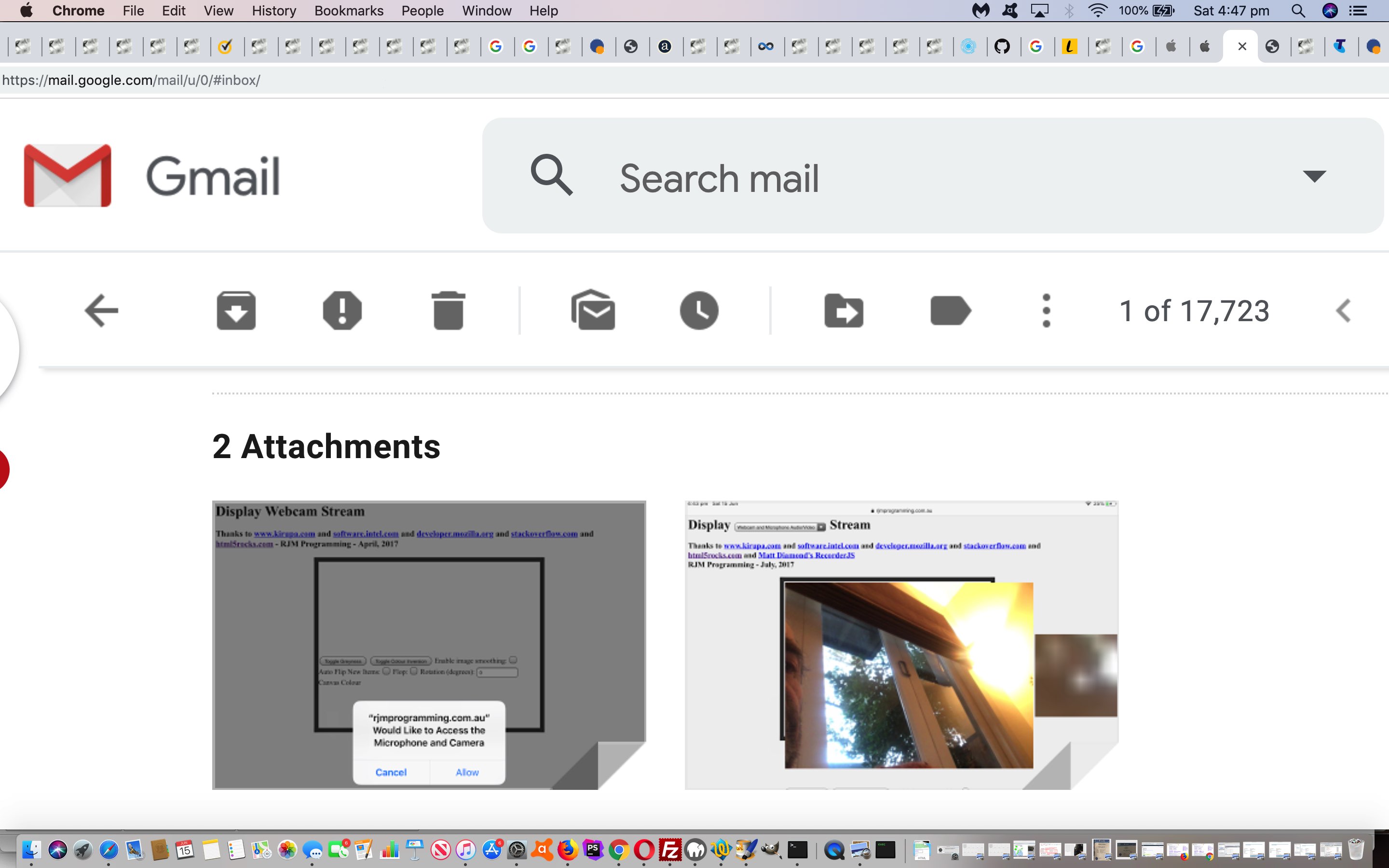 Webcam Mobile Deprecation Revisit Tutorial | Robert James Metcalfe Blog Webcam Mobile Deprecation Revisit Tutorial | Robert James Metcalfe Blog